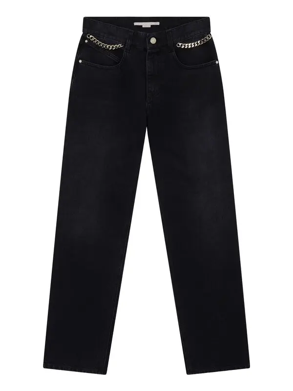 Stella McCartney Falabella Slim Leg Jeans - Black