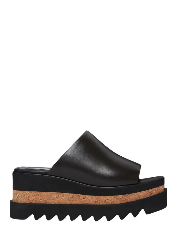Stella McCartney Sneak-elyse Platform Sandals - Ebony Black
