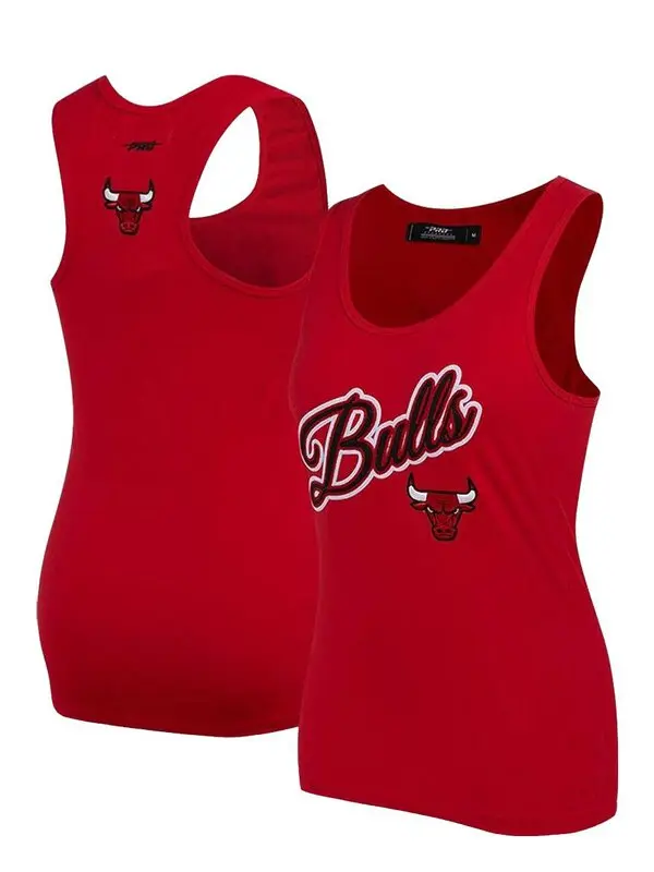 PRO STANDARD Chicago Bulls Script Tank Top - Red