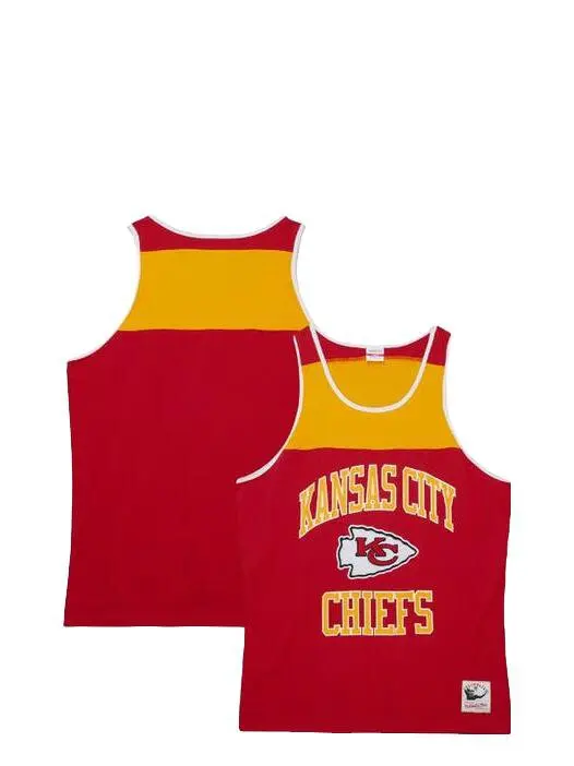 Mitchell & Ness Kansas City Chiefs Heritage Colorblock Tank Top - Red