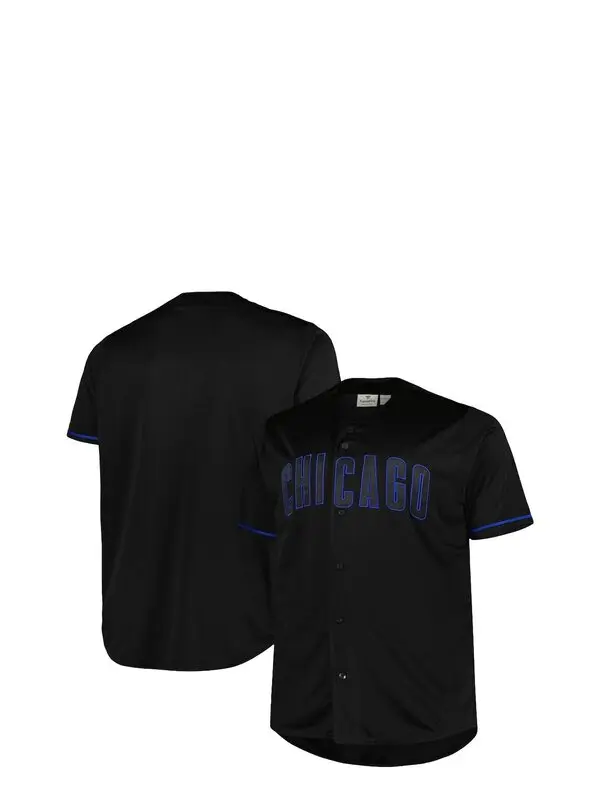 Profile Chicago Cubs Big & Tall Pop Fashion Jersey - Black
