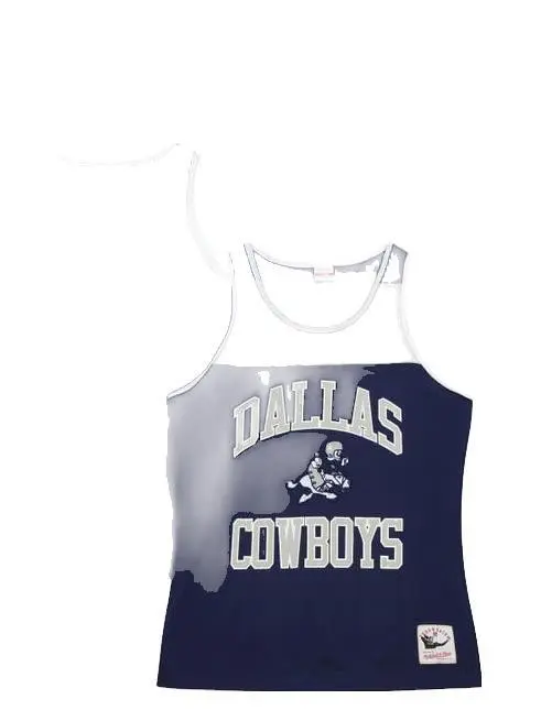 Mitchell & Ness Dallas Cowboys Heritage Colorblock Tank Top - Navy