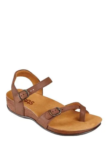 SAS Pampa Wedge Sandal - Chocolate