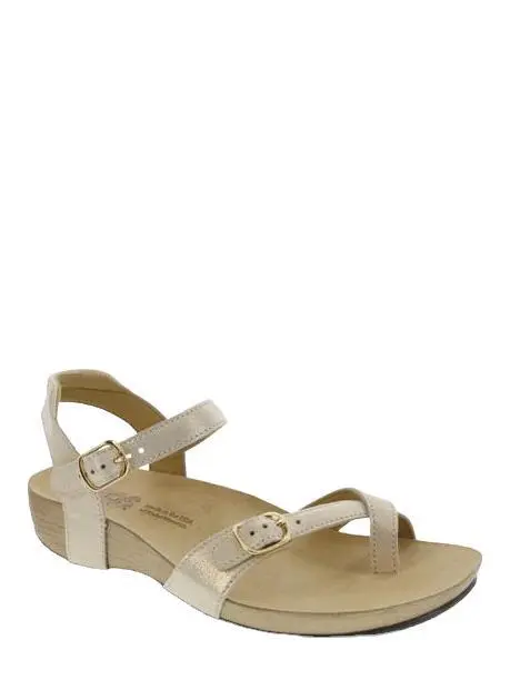 SAS Pampa Wedge Sandal - Soft Gold