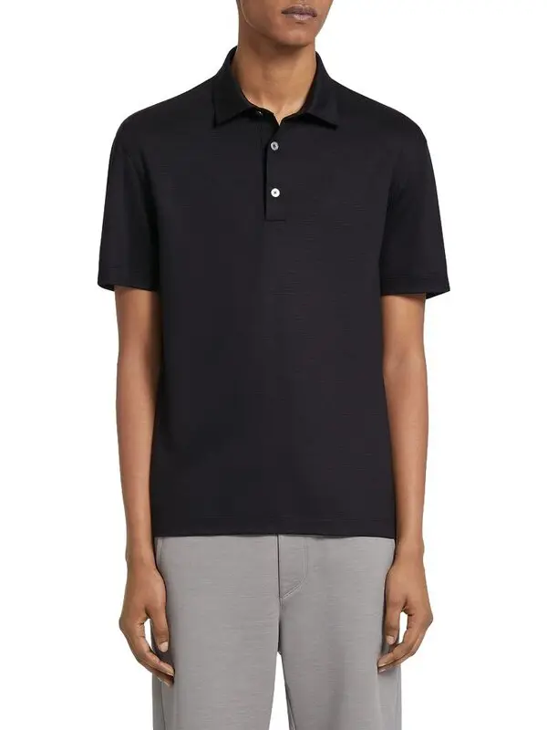Zegna High Performance™ Wool Polo - Navy
