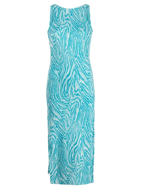 VITELLI Knitted Midi Dress - Blue