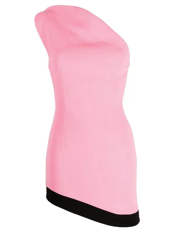V:PM ATELIER Nia One-shoulder Mini Dress - Pink