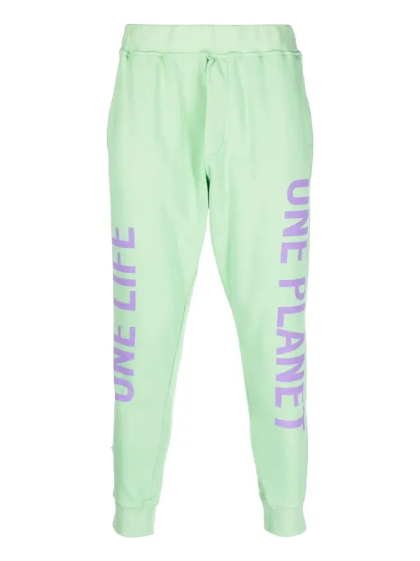 Dsquared2 Slogan-print Track Pants - Green