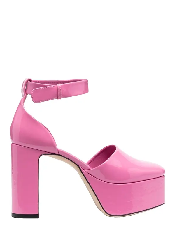 By Far Barb 120mm Platform Pumps - Pink