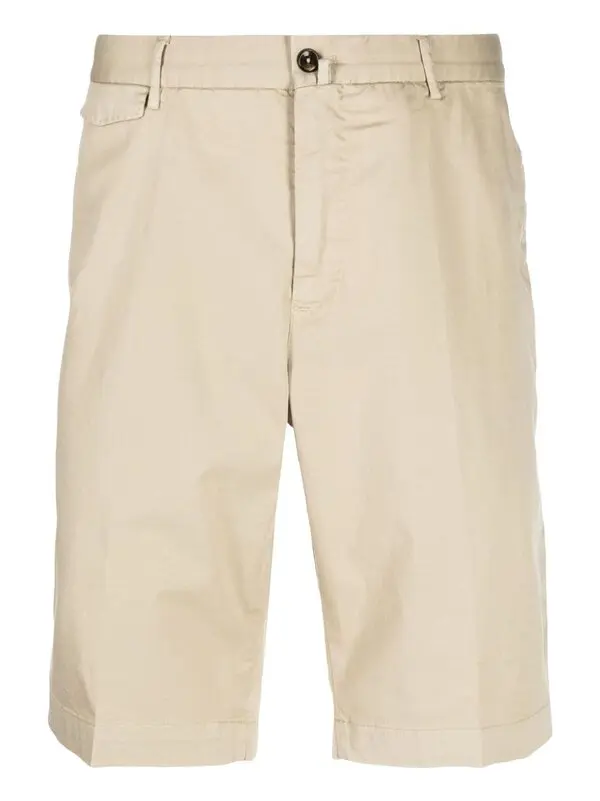 PT TORINO Pressed-crease Bermuda Shorts - Brown