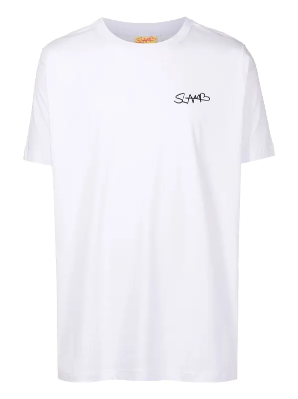 AMIR SLAMA Logo-print T-shirt - White
