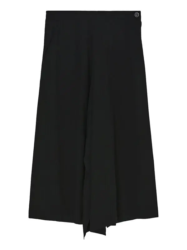 Y’s Asymmetric High-waisted Skirt - Black