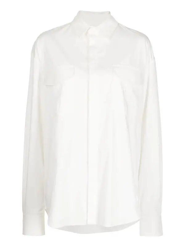 ANOUKI Cotton Long-sleeve Shirt - White