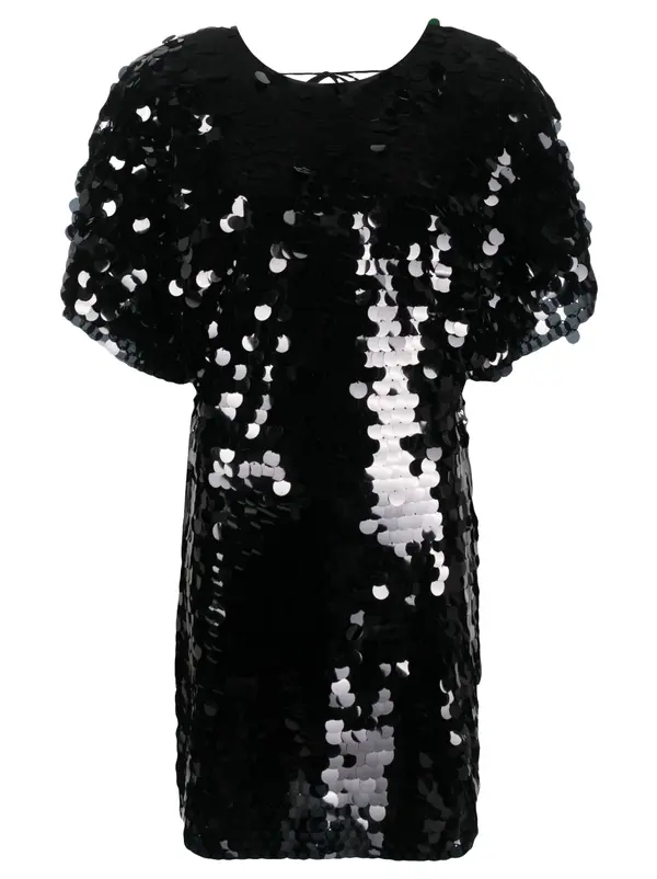 ROTATE BY BIRGER CHRISTENSEN Sequin Mini Dress - Black