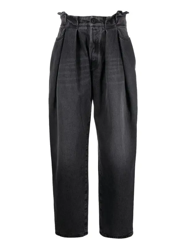 Off-White Loose-fit Paperbag Jeans - Black