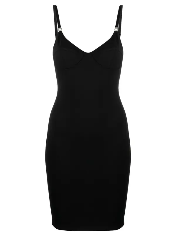 Coperni Fitted Bustier Minidress - Black