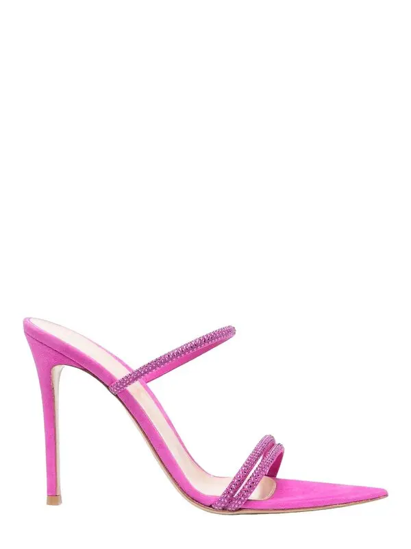 GIANVITO ROSSI Cannes 105mm Mules - Pink