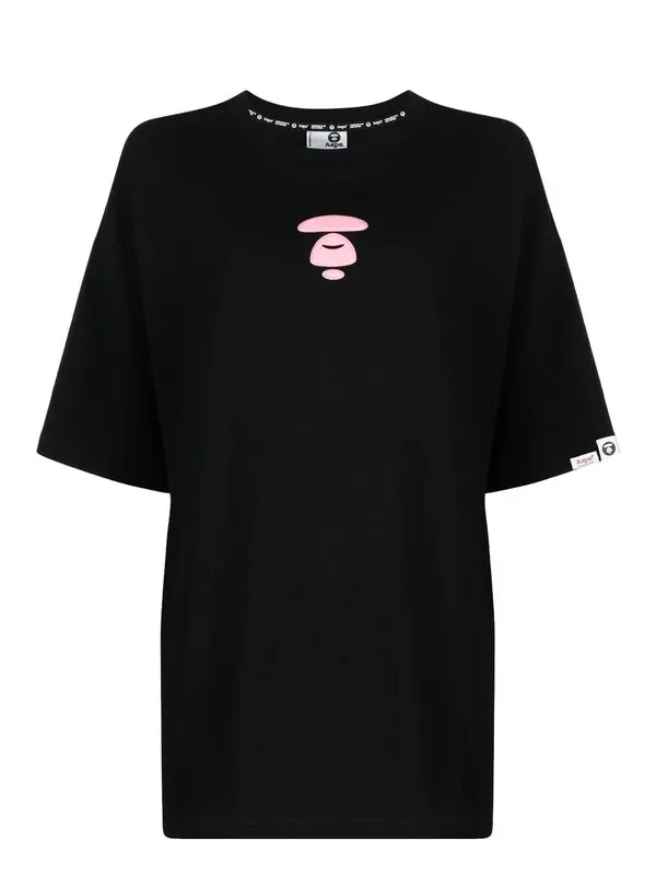 AAPE BY *A BATHING APE Logo-print Cotton T-shirt - Black