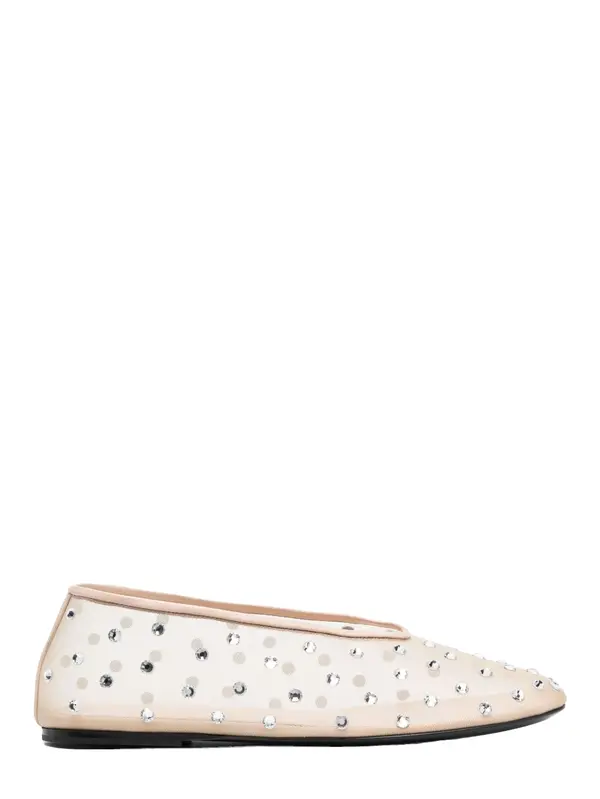 Khaite The Marcy Mesh Ballet Pumps - Neutrals