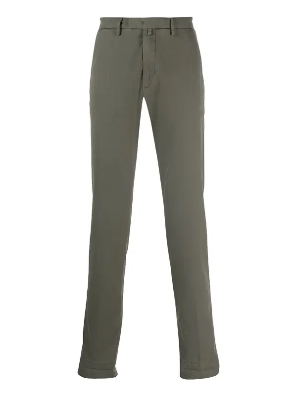 BRIGLIA 1949 Slim-cut Concealed-fastening Chinos - Green