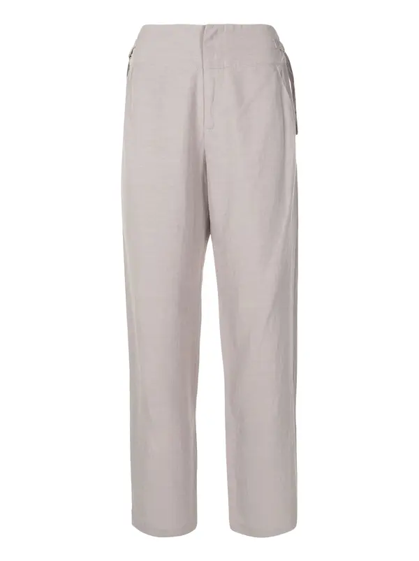 UMA | RAQUEL BLAY High-waisted Straight-leg Trousers - Grey