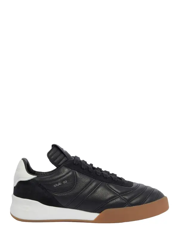 COURREGES Club 02 Leather Sneakers - Black