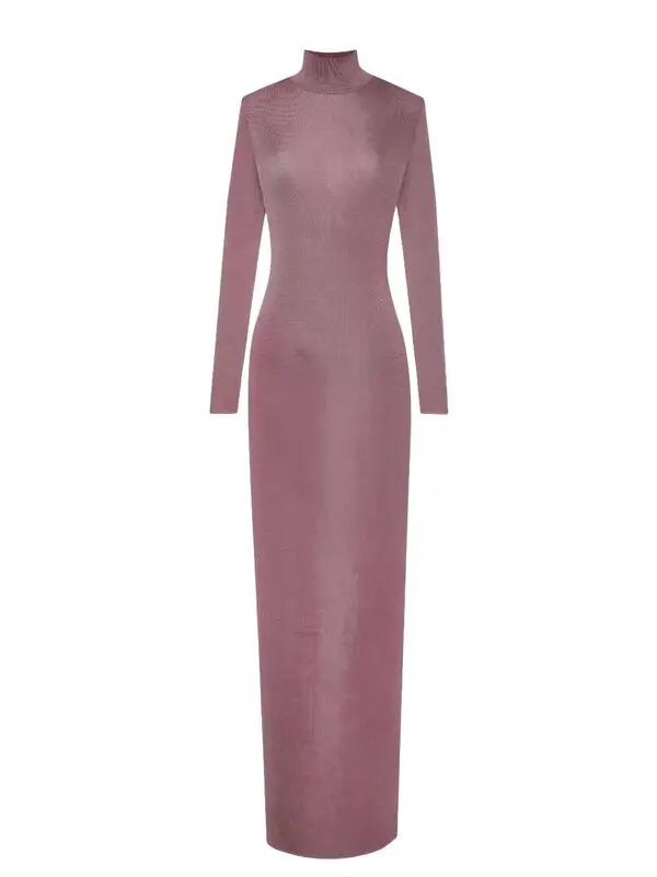 Saint Laurent Long-sleeve Maxi Dress - Pink