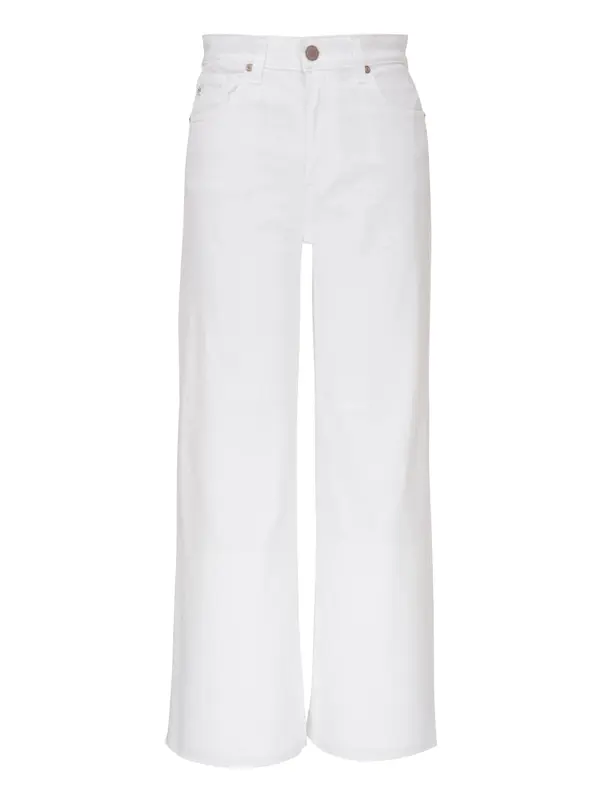 Ag High-rise Straight Leg Jeans - White