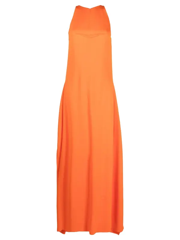 LANVIN Ruffled Maxi Dress - Orange