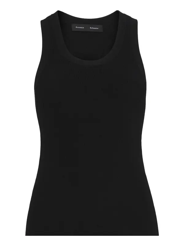 Proenza Schouler Knitted Tank Top - Black