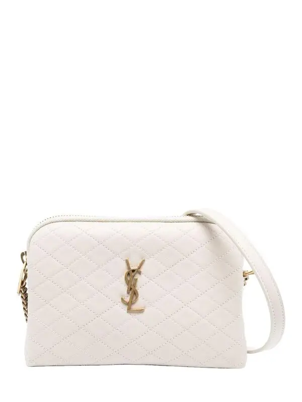 Saint Laurent Gaby Quilted-leather Crossbody Bag - Neutrals