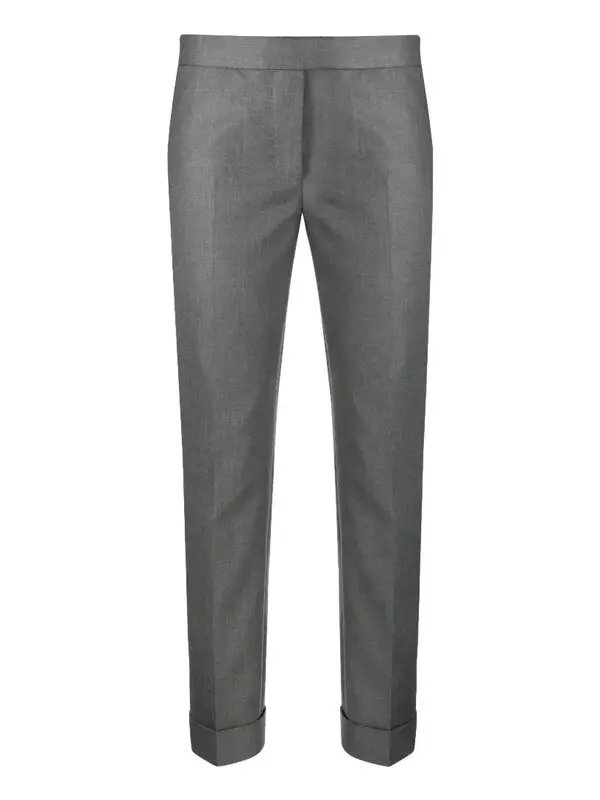 Thom Browne Cropped Skinny Trousers - Grey
