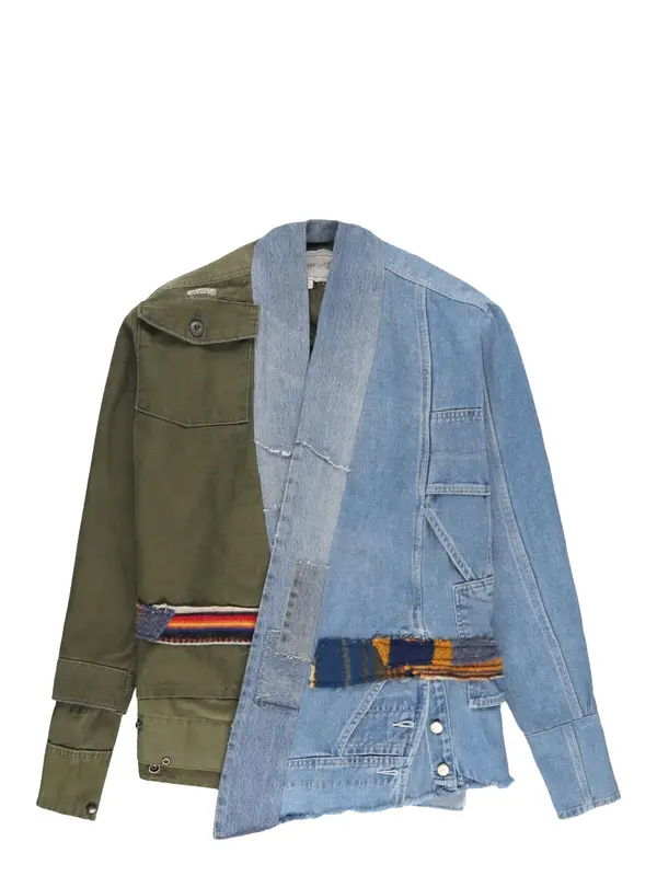 GREG LAUREN Asymmetric Jacket - Blue