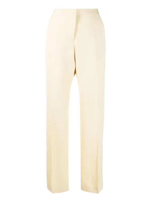 JIL SANDER Pressed-crease Trousers - Yellow