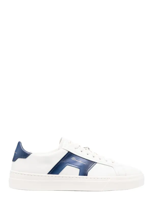 Santoni Leather Low-top Sneakers - White