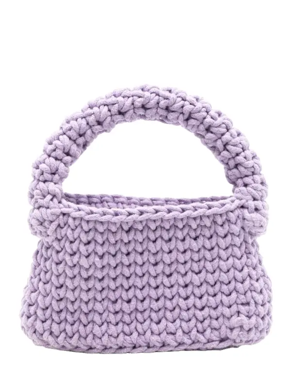 Nannacay Nicoletta Crochet-knit Shoulder Bag - Purple