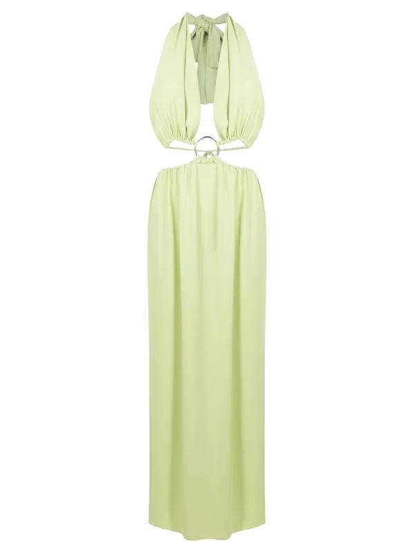 OLYMPIAH Cut-out Maxi Dress - Green