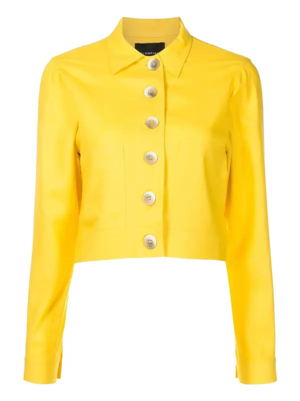 OLYMPIAH Cropped Jacket - Yellow