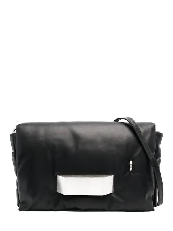 Rick Owens Smoothing-finish Lambskin Shoulder Bag - Black