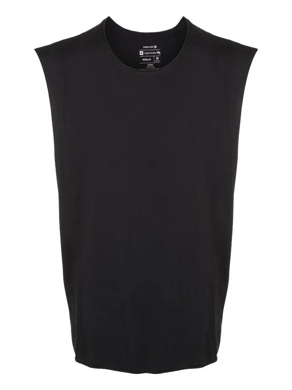OSKLEN Sleeveless Cotton T-shirt - Black