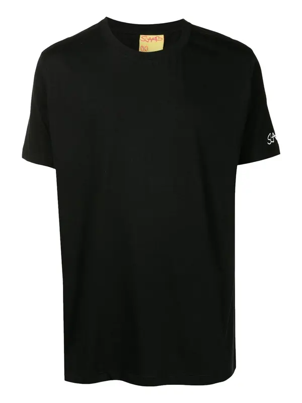 AMIR SLAMA Logo-print T-shirt - Black