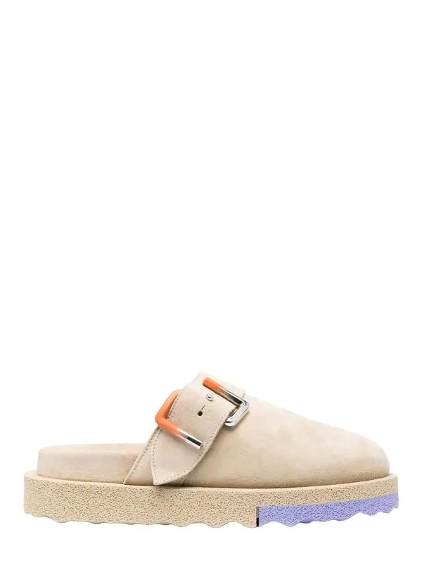 Off-White Spongesole Suede Clogs - Neutrals