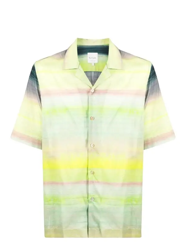Paul Smith Untitled Stripe' Short-sleeve Shirt - Green