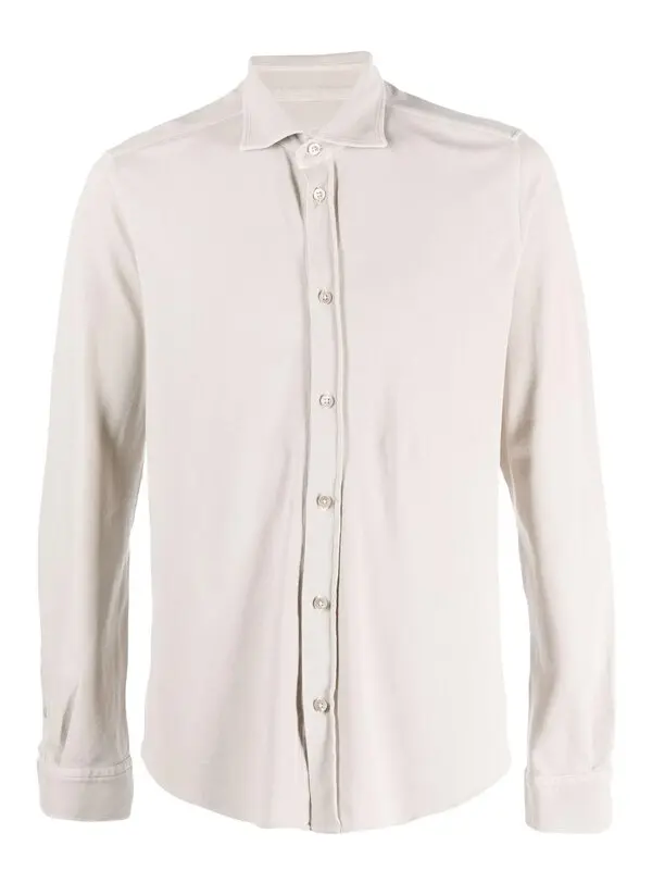 CIRCOLO 1901 Sabbia Slim-cut Poplin Shirt - Neutrals