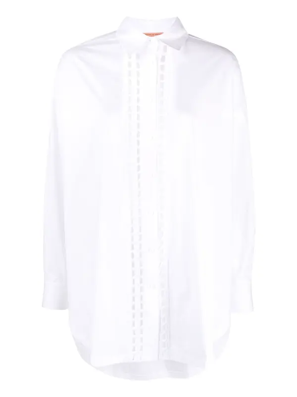 Ermanno Scervino Embroidered Insert Shirt - White