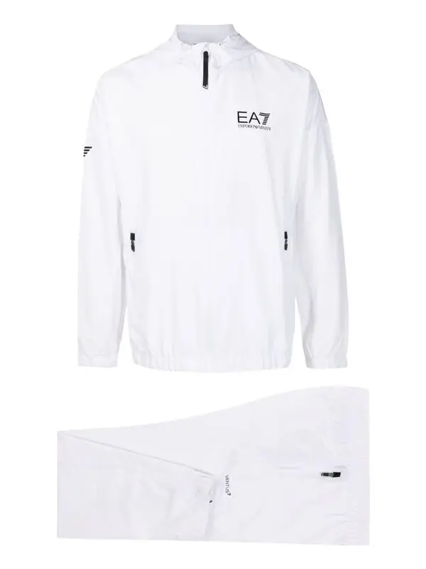 Emporio Armani Logo-print Tracksuit - White