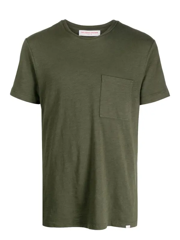 Orlebar Brown Chest-pocket Cotton T-shirt - Green