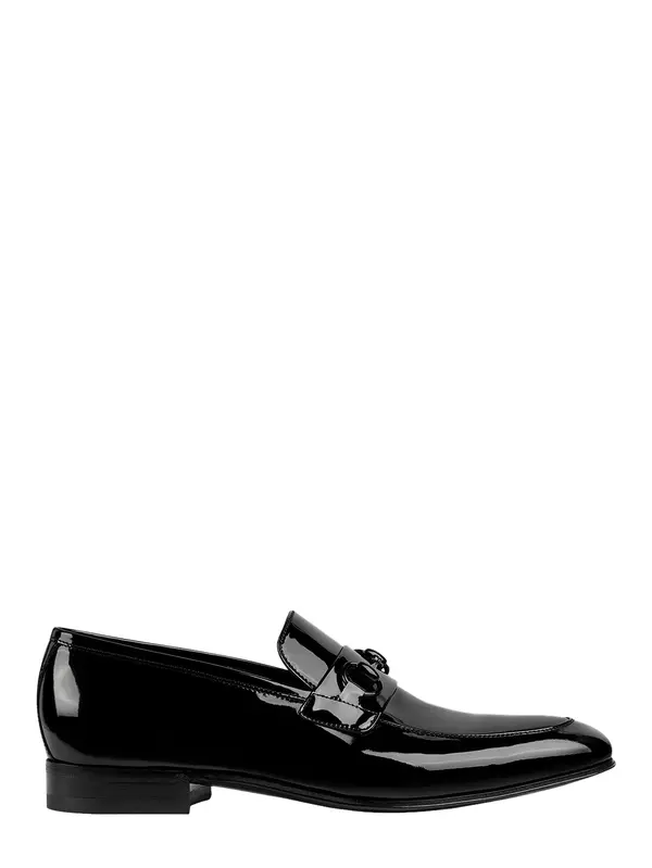 Gucci Patent Leather Loafers - Black