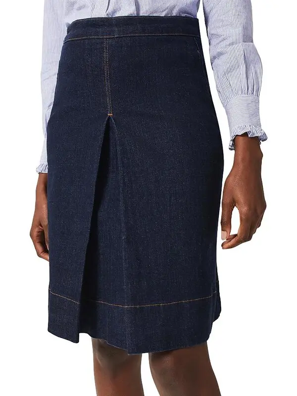 HOBBS LONDON Ruth Denim A-line Skirt - Indigo
