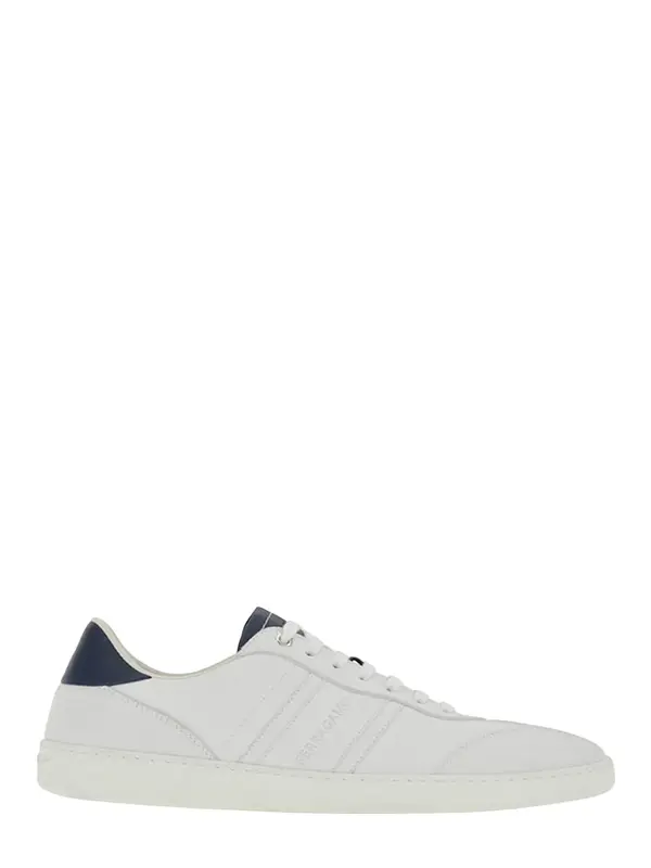 FERRAGAMO Achille 1 Leather Low-top Sneakers - Bianco
